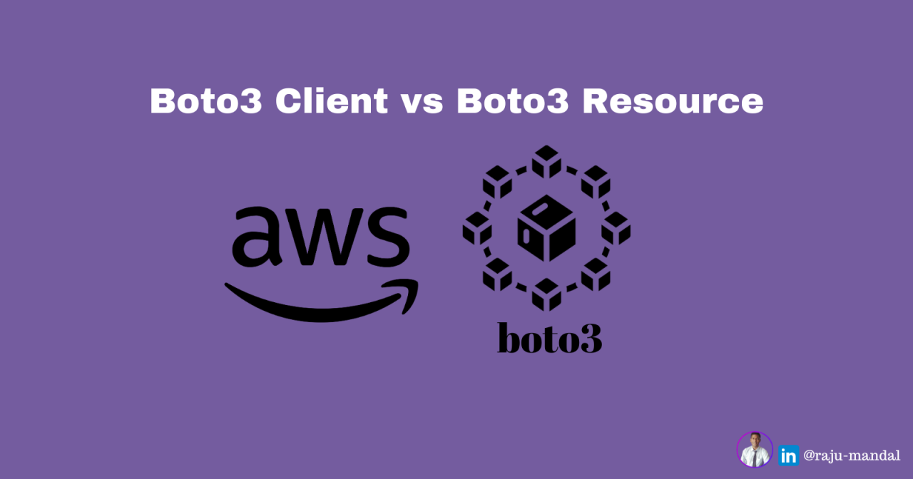 AWS Python SDK: Client vs Resource AWS Python SDK: Client vs Resource