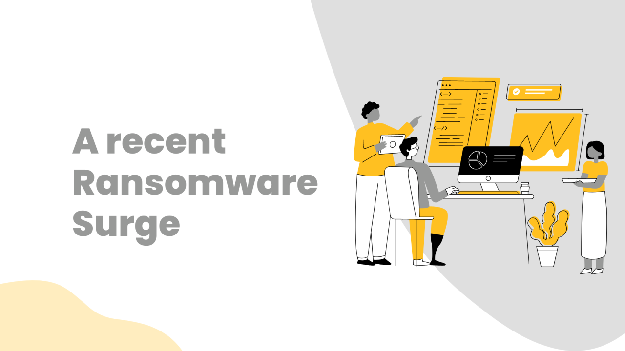 A recent Ransomware Surge A recent Ransomware Surge