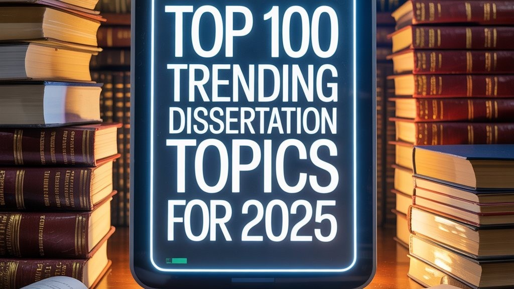 Top 100 Trending Dissertation Topics for 2025 Top 100 Trending Dissertation Topics for 2025