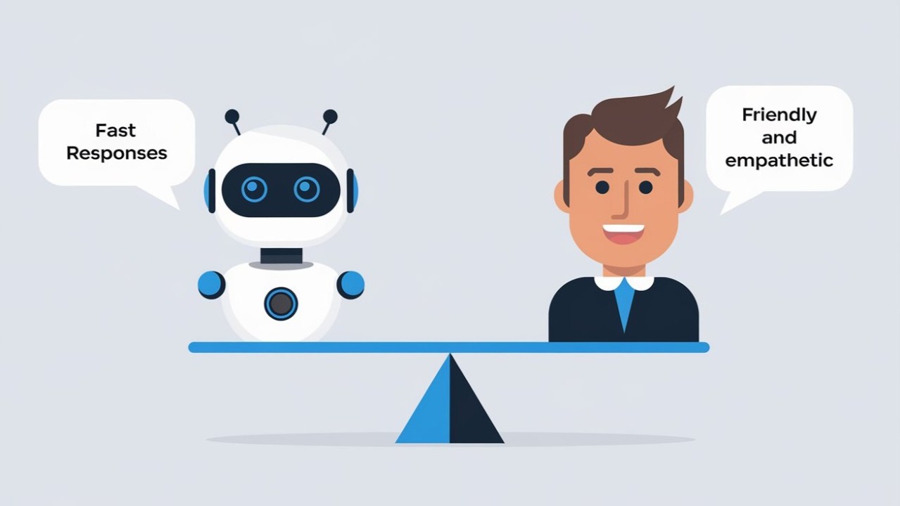 Chatbots vs. Human Support: Finding the Perfect Balance Chatbots vs. Human Support: Finding the Perfect Balance