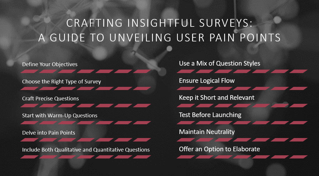 Crafting Insightful Surveys: A Guide to Unveiling User Pain Points Crafting Insightful Surveys: A Guide to Unveiling User Pain Points