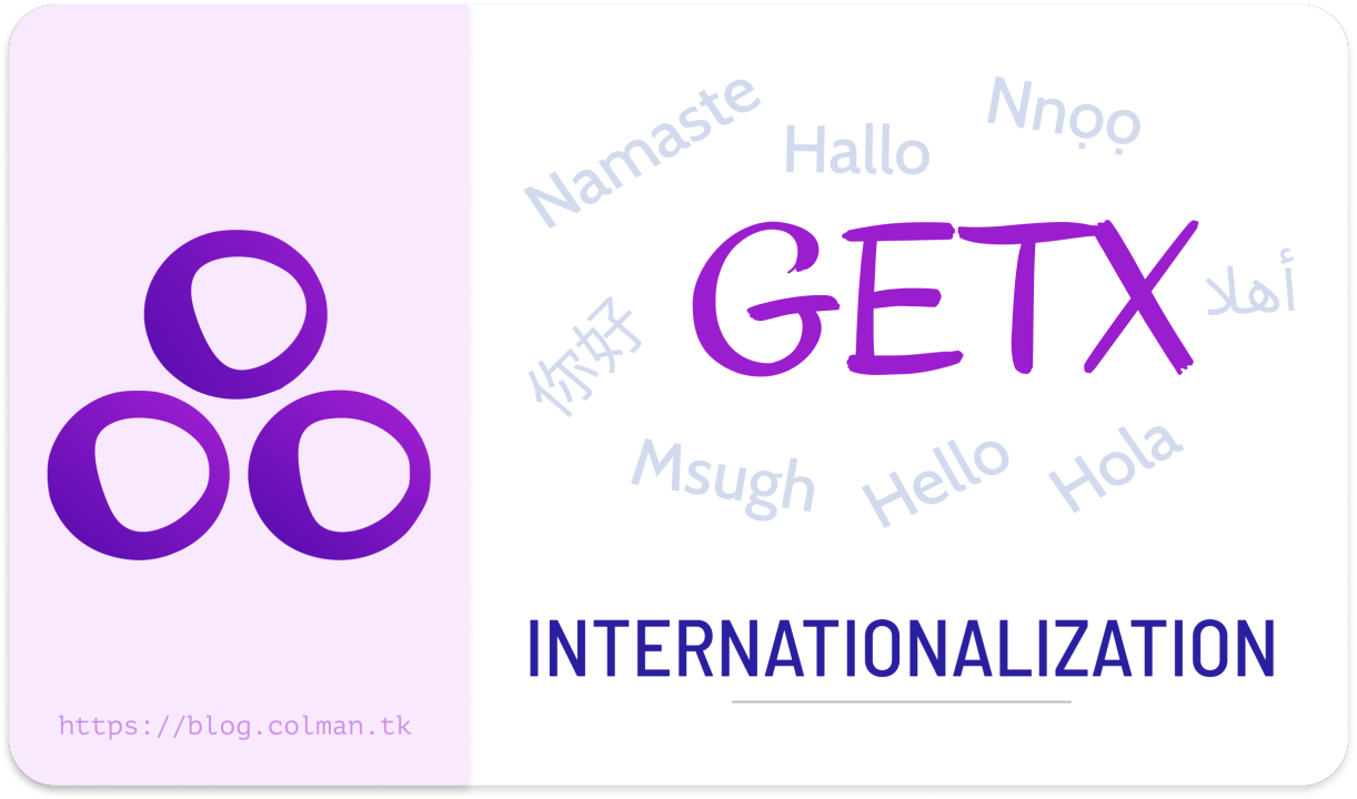 Flutter Internationalization With GetX Flutter Internationalization With GetX