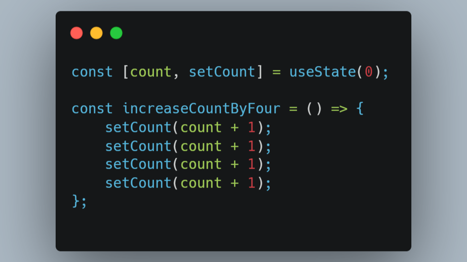 React State Update Gotcha: Why Isn't My Count Increasing by 4? React State Update Gotcha: Why Isn't My Count Increasing by 4?