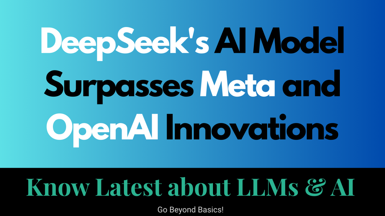 DeepSeek's AI Model Surpasses Meta and OpenAI Innovations DeepSeek's AI Model Surpasses Meta and OpenAI Innovations