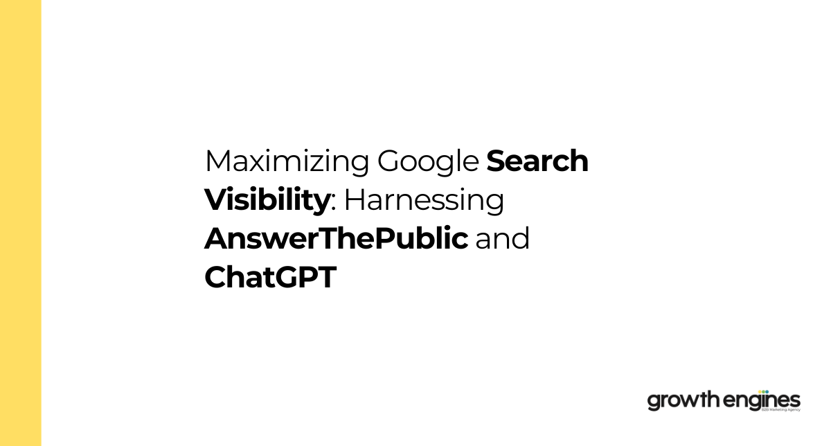 Maximizing Google Search Visibility Maximizing Google Search Visibility