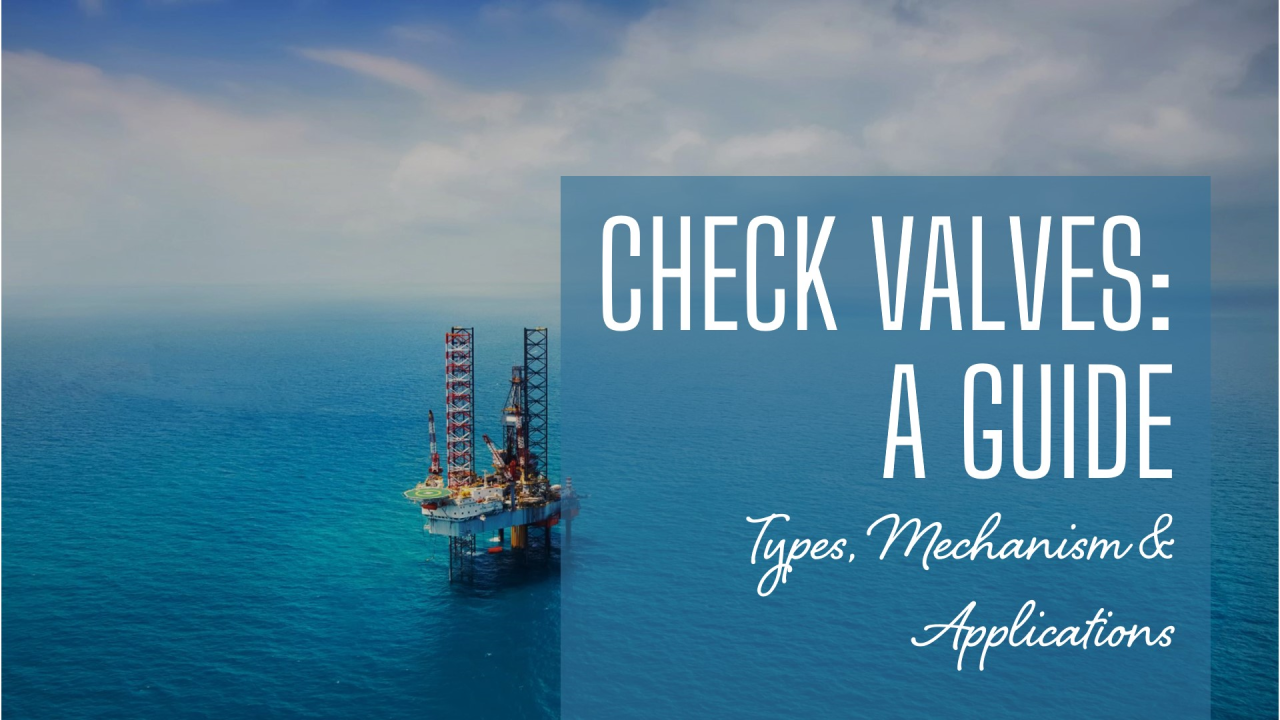 Check Valves - Types, Mechanism & Applications Check Valves - Types, Mechanism & Applications