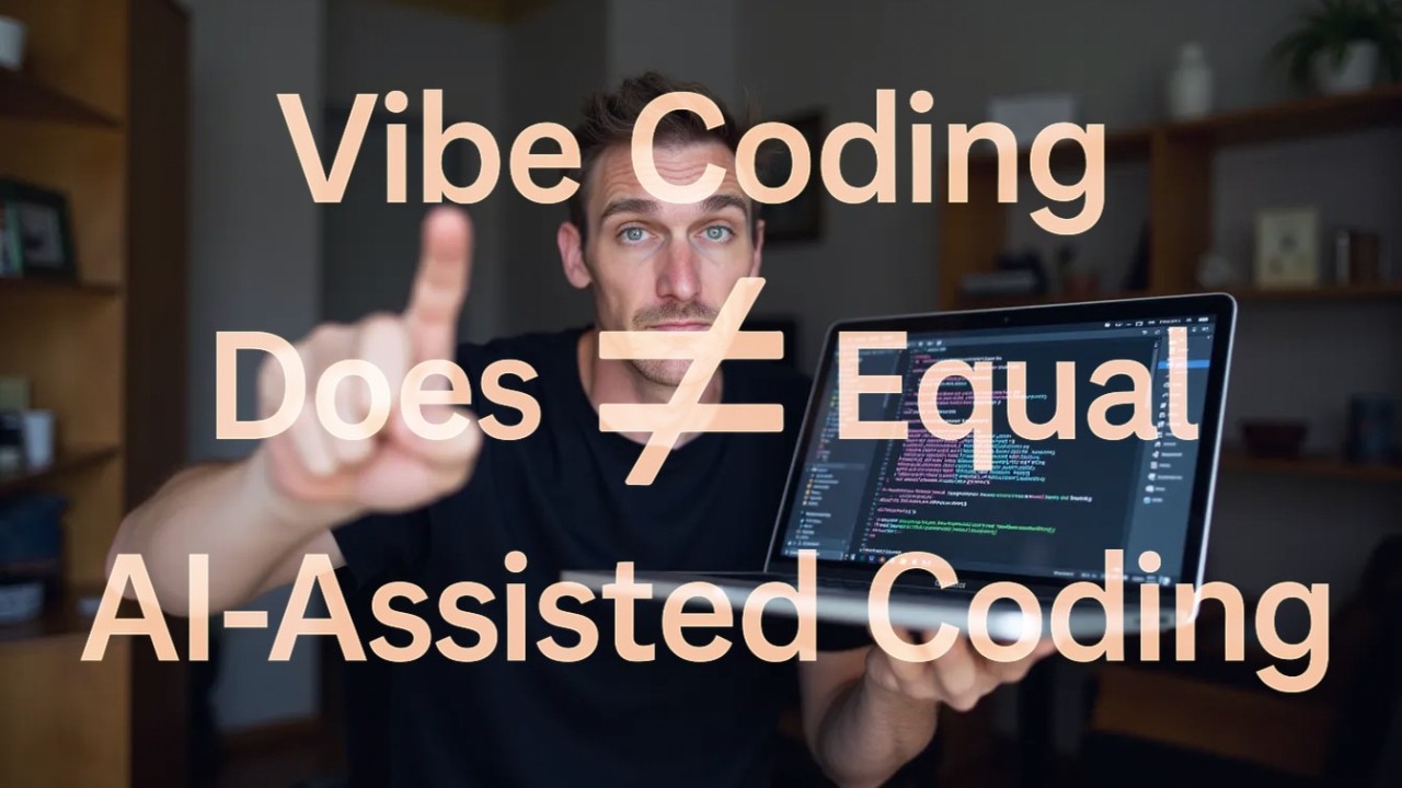 Vibe Coding Does NOT Equal AI-Assisted Coding Vibe Coding Does NOT Equal AI-Assisted Coding