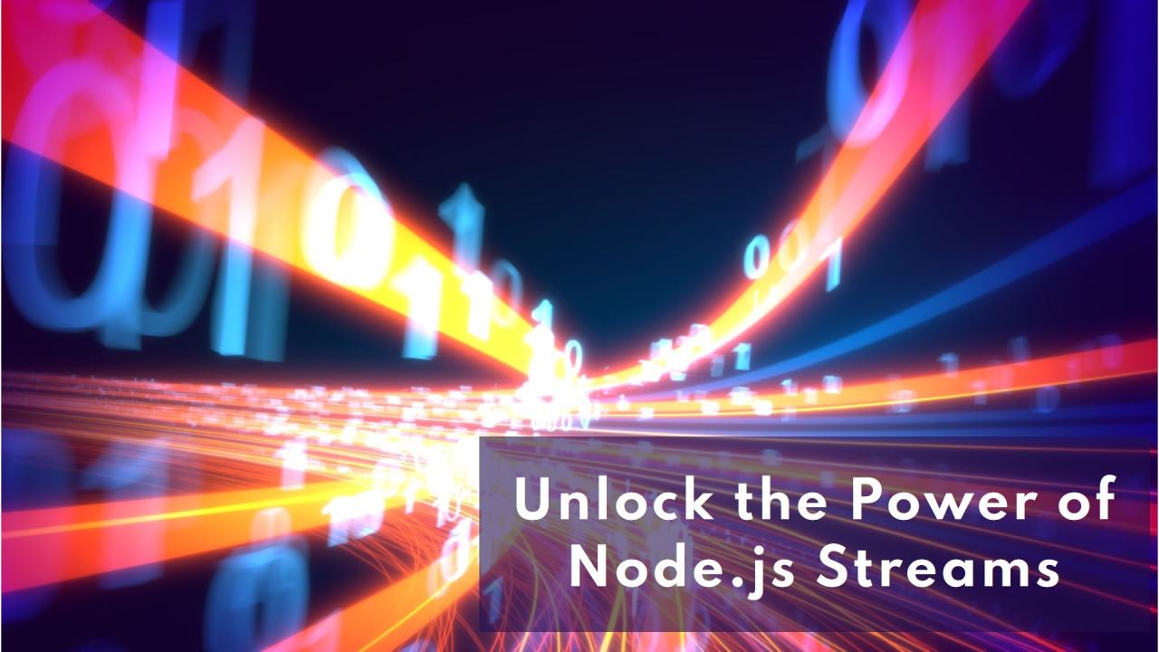 🚀 Mastering Streams in Node.js: Efficient Data Processing 🚀 Mastering Streams in Node.js: Efficient Data Processing