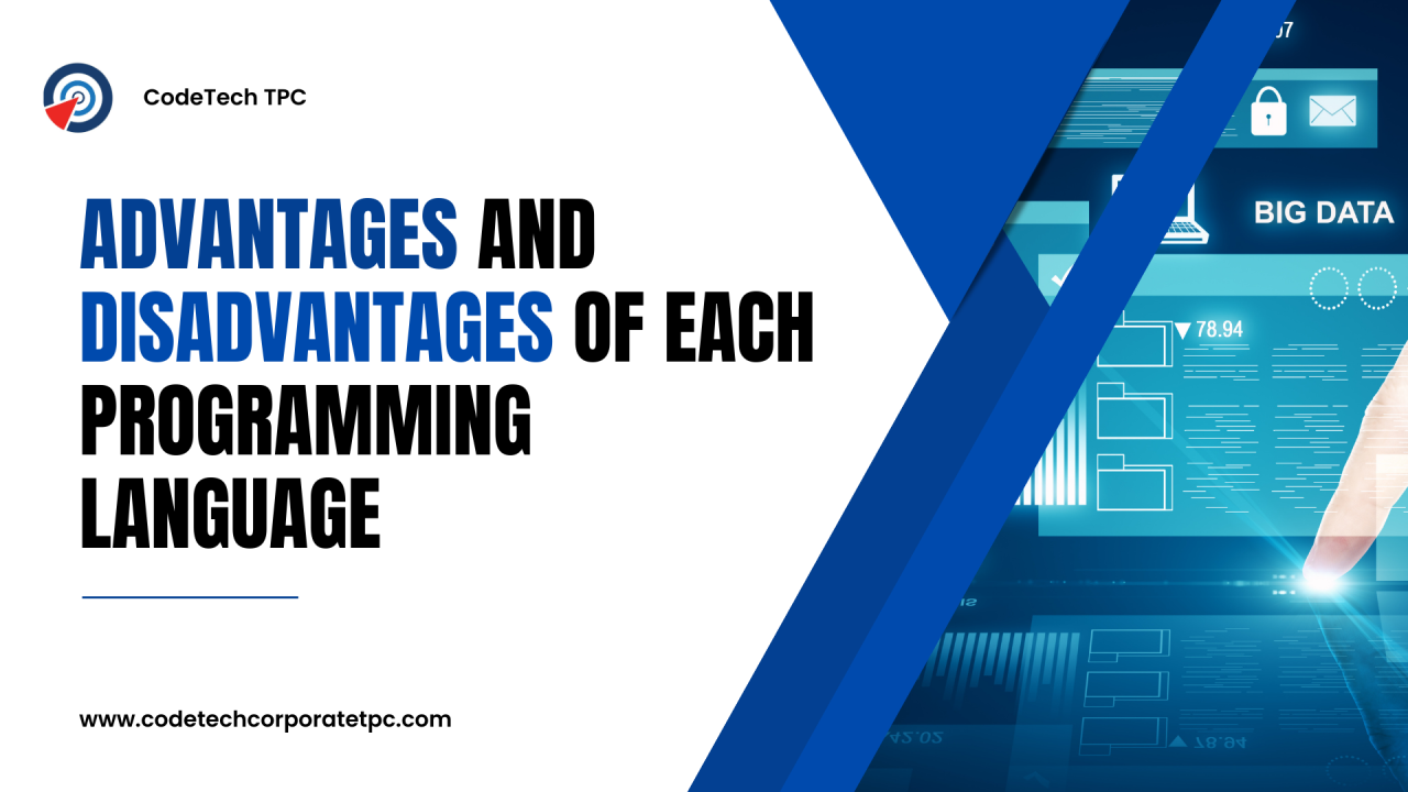 Advantages and Disadvantages of Each Programming Language Programming ... Advantages and Disadvantages of Each Programming Language Programming ...