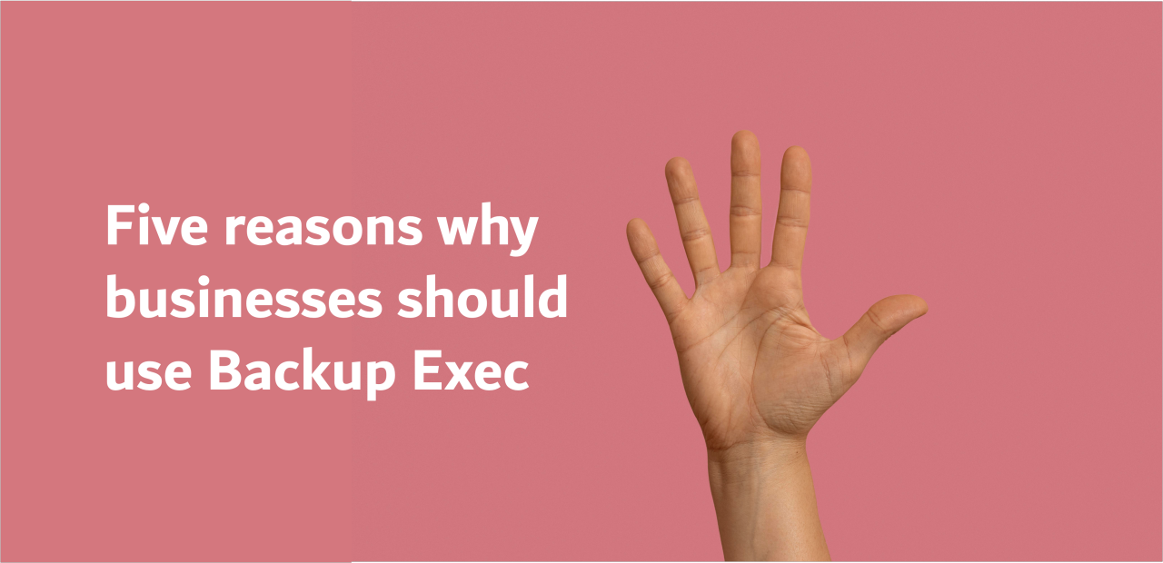 Top 5 Reasons Why Businesses Should Use Backup Exec Top 5 Reasons Why Businesses Should Use Backup Exec