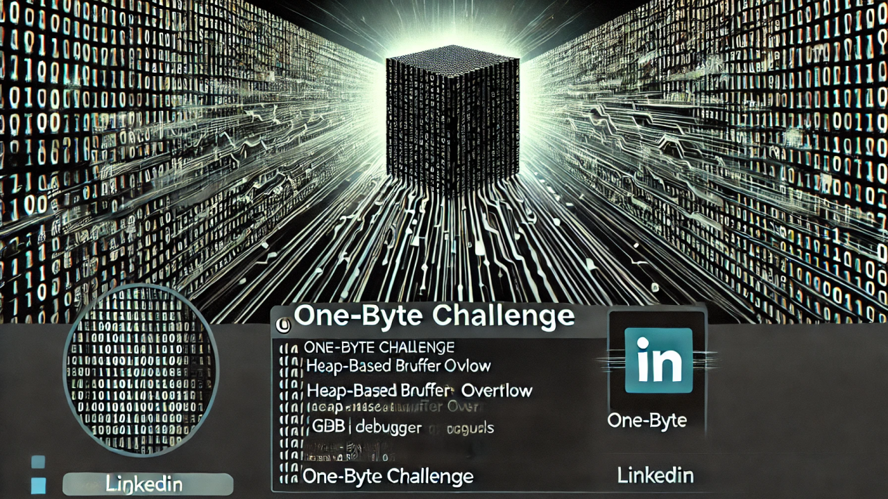 Exploiting heap-based buffer overflow - The One-Byte challenge Exploiting heap-based buffer overflow - The One-Byte challenge