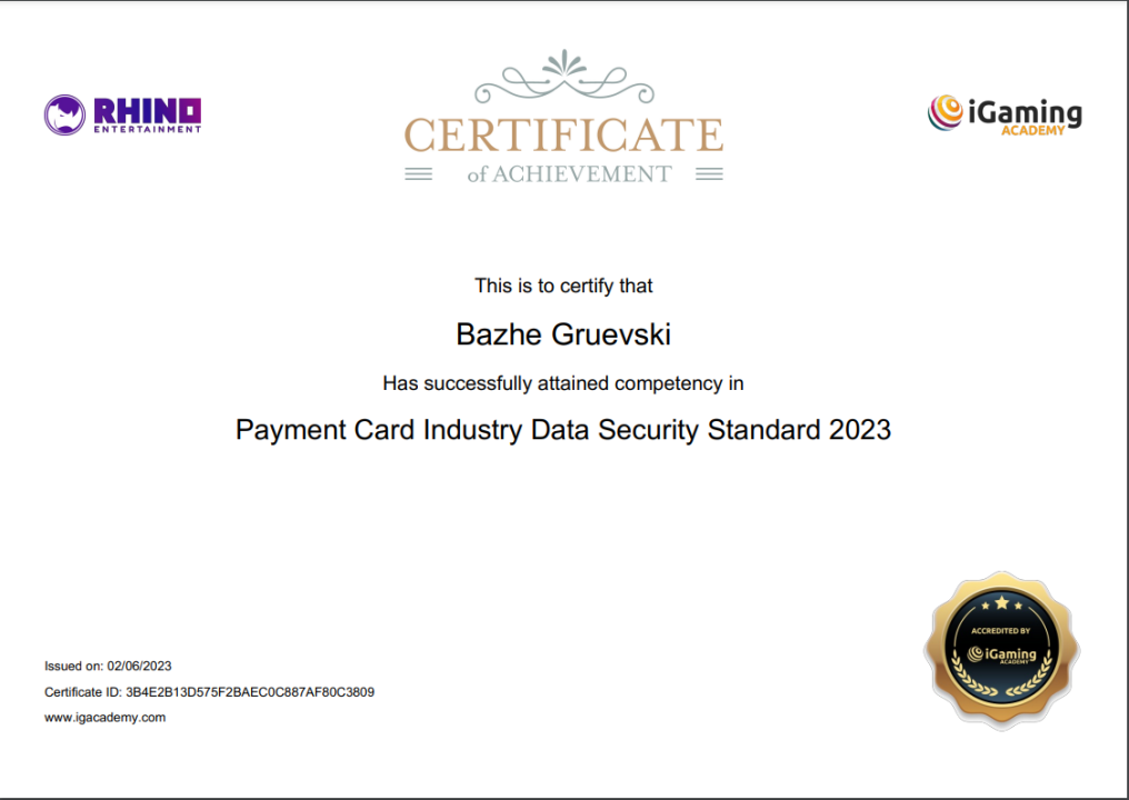 Payment Card Industry Data Security Standard 2023 Payment Card Industry Data Security Standard 2023