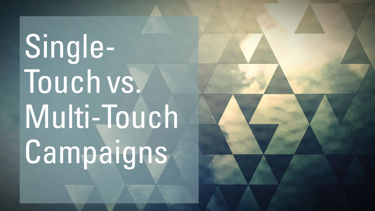 Single-Touch vs. Multi-Touch Campaigns: A B2B Marketing Strategy Guide Single-Touch vs. Multi-Touch Campaigns: A B2B Marketing Strategy Guide