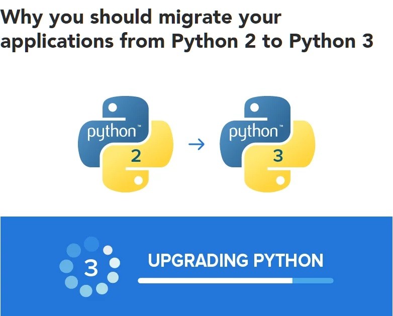 Why you should migrate your applications from Python 2 to Python 3 Why you should migrate your applications from Python 2 to Python 3