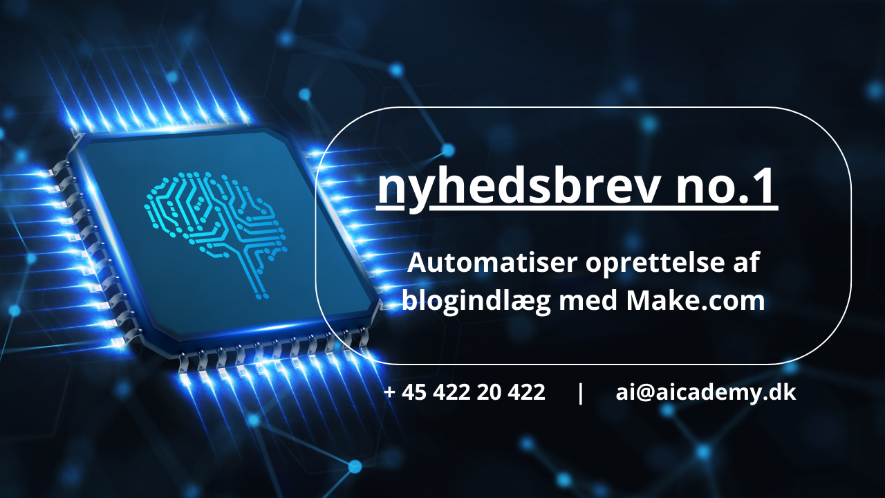 Nem guide: Automatiser oprettelse af blogindlæg med Make.com Nem guide: Automatiser oprettelse af blogindlæg med Make.com