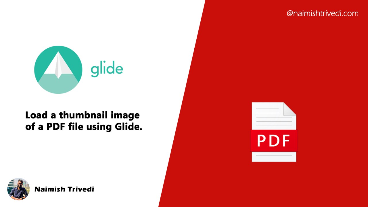 Load a thumbnail image of a PDF file using Glide. Load a thumbnail image of a PDF file using Glide.