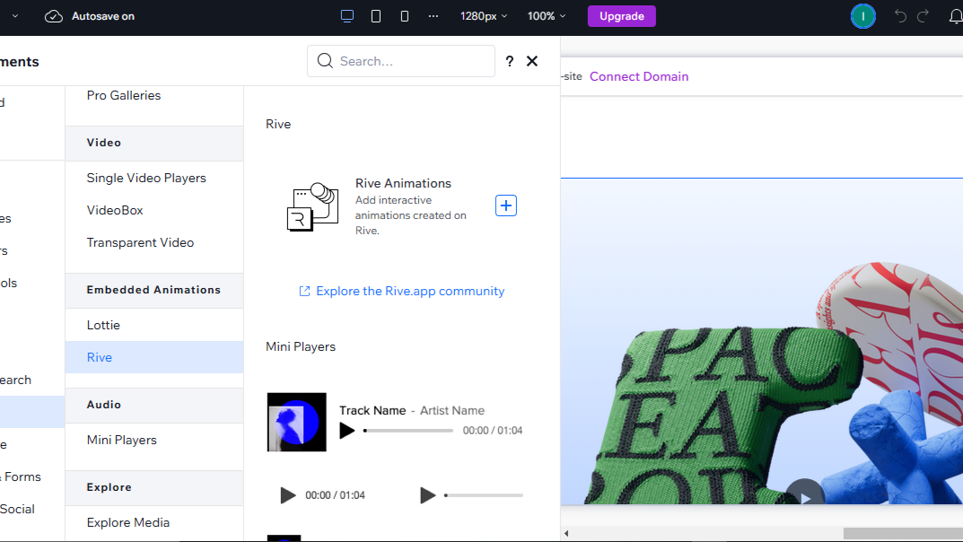 Create animations with the new Rive integration | Oyedemi Boluwatife Create animations with the new Rive integration | Oyedemi Boluwatife