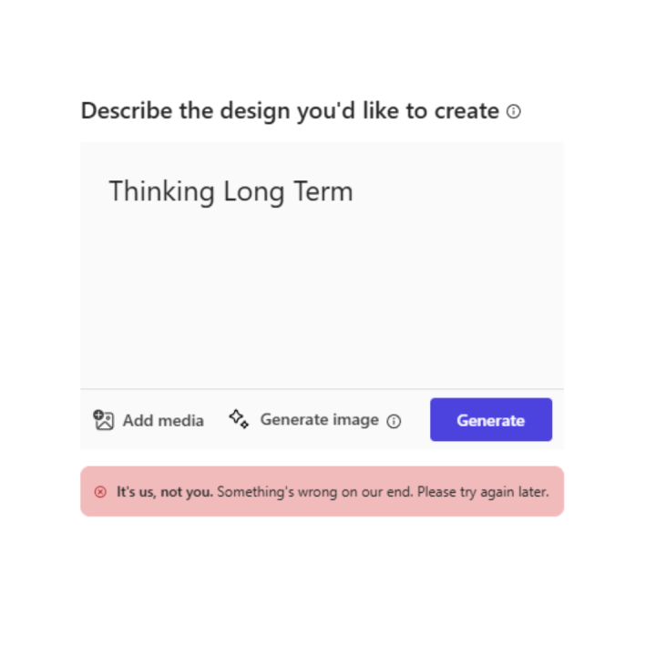 Thinking Long Term Thinking Long Term