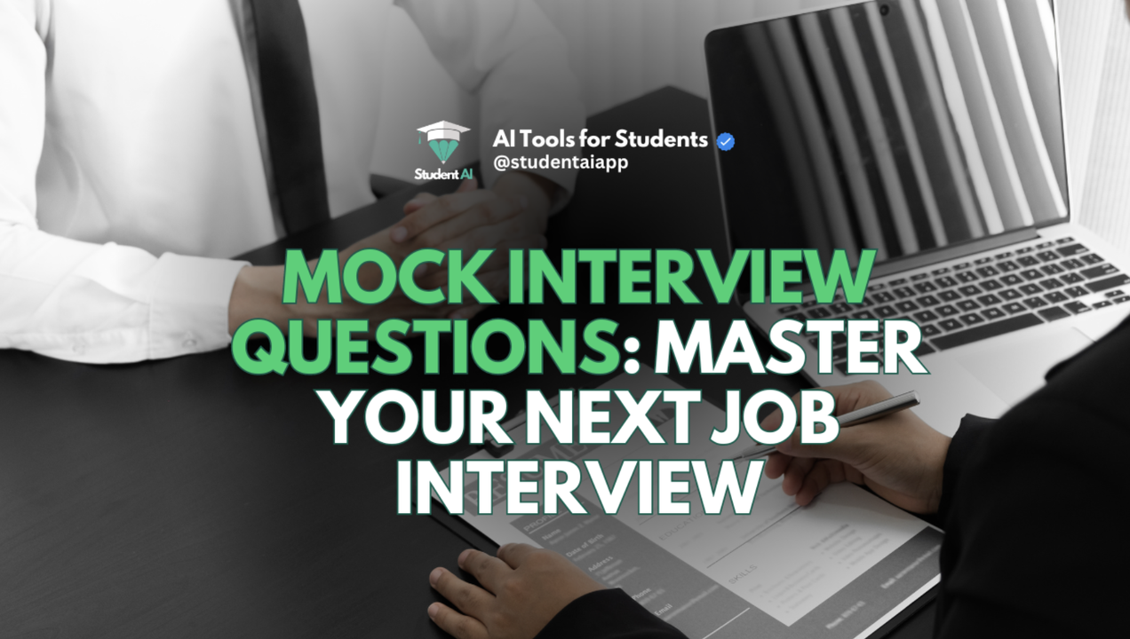 Mock Interview Questions: Master Your Next Job Interview Mock Interview Questions: Master Your Next Job Interview