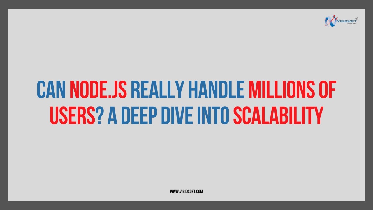 Can Node.js Really Handle Millions of Users? A Deep Dive into Scalability Can Node.js Really Handle Millions of Users? A Deep Dive into Scalability