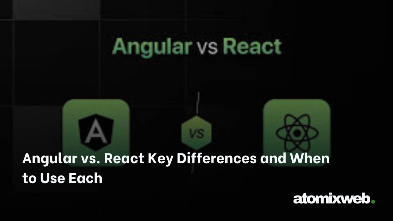 Angular vs React: Key Differences and When to Use Each Angular vs React: Key Differences and When to Use Each