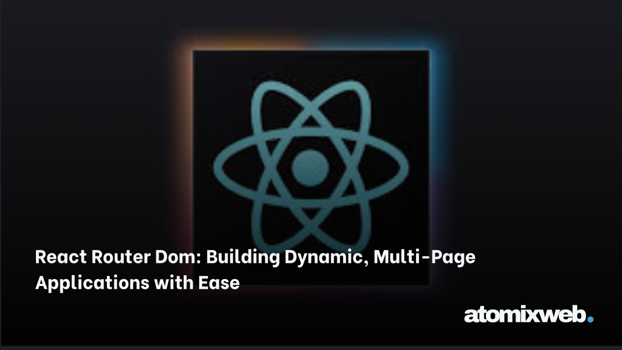 React Router Dom: Building Dynamic, Multi-Page Applications with Ease React Router Dom: Building Dynamic, Multi-Page Applications with Ease