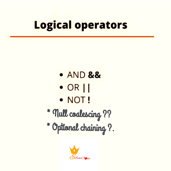 Logical Operator in JavaScript js Logical Operator in JavaScript js