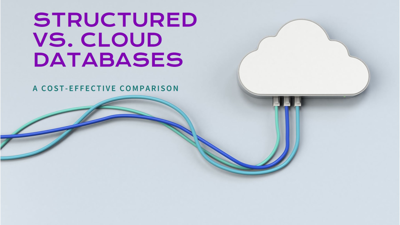 Structured Databases vs. Cloud Databases: A Cost-Effective Comparison ... Structured Databases vs. Cloud Databases: A Cost-Effective Comparison ...