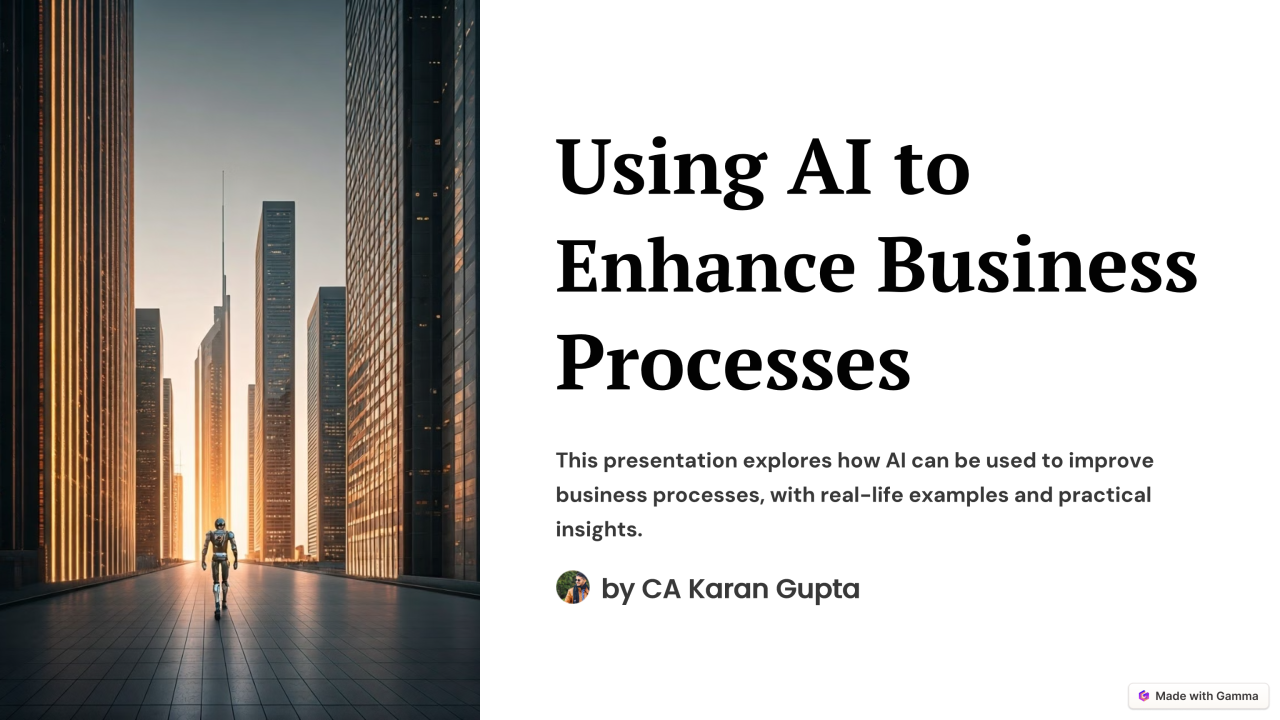 Enhancing Business Processes with AI: Practical Insights and Steps Enhancing Business Processes with AI: Practical Insights and Steps