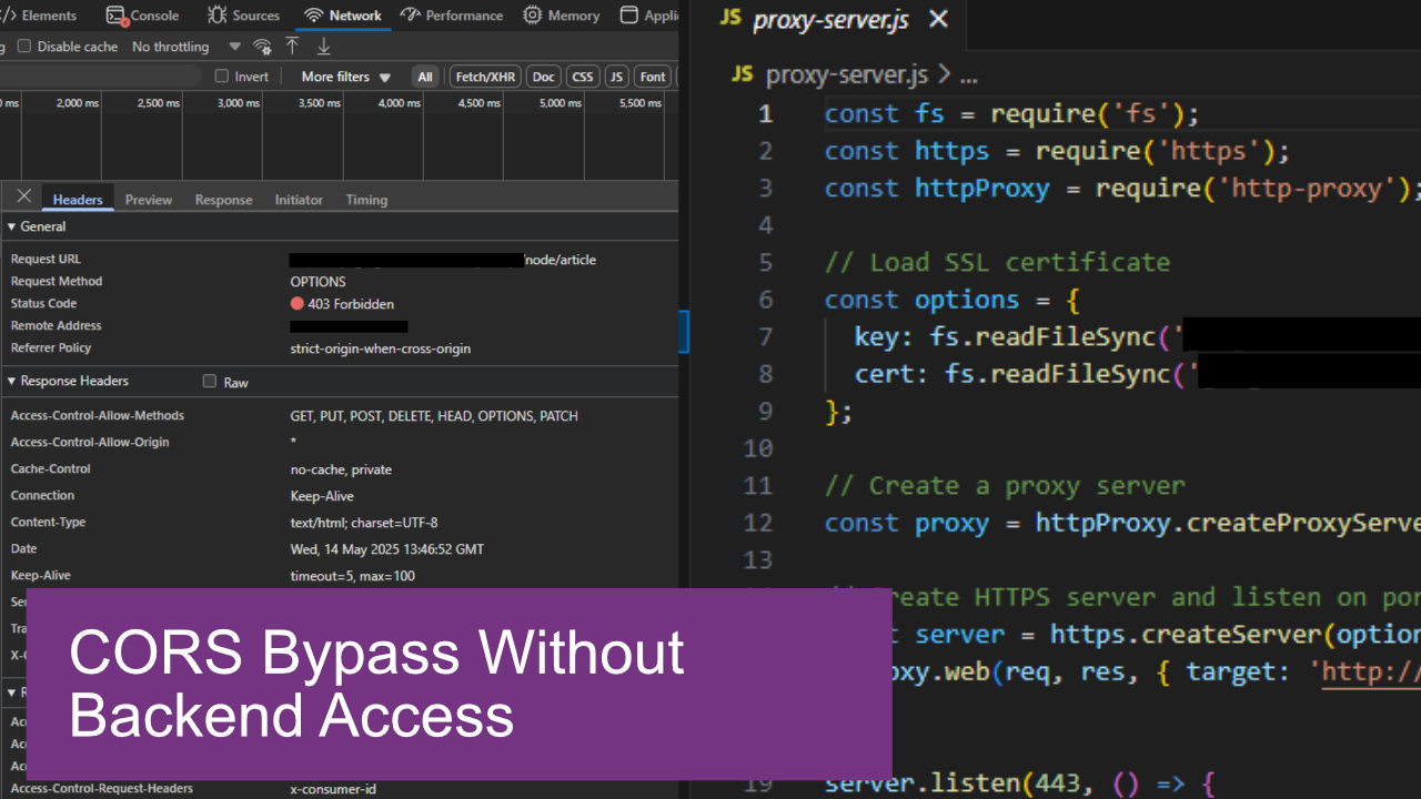 Bypassing CORS Errors for Localhost Development: Without Access To Backend Bypassing CORS Errors for Localhost Development: Without Access To Backend