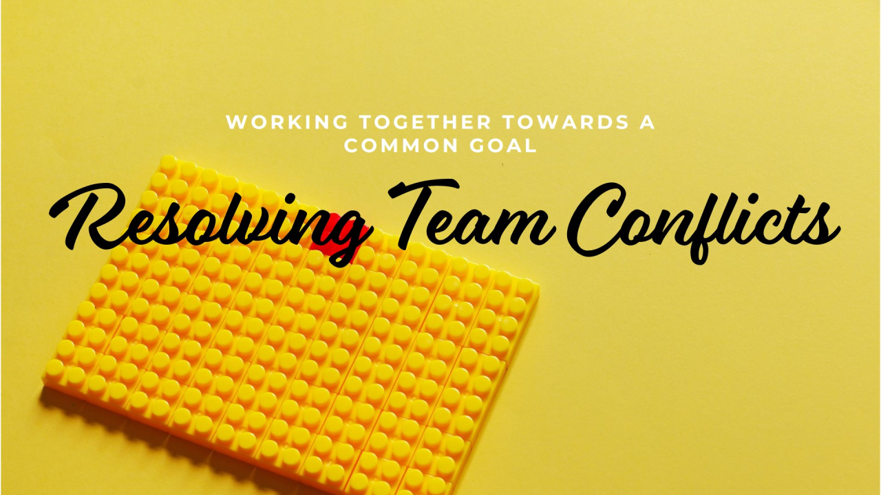 Resolving Team Conflicts Resolving Team Conflicts