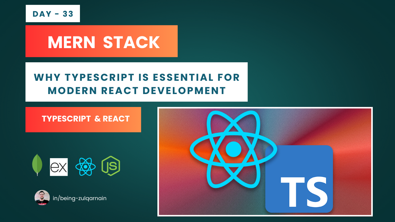 Why TypeScript is Essential for Modern React Development Why TypeScript is Essential for Modern React Development