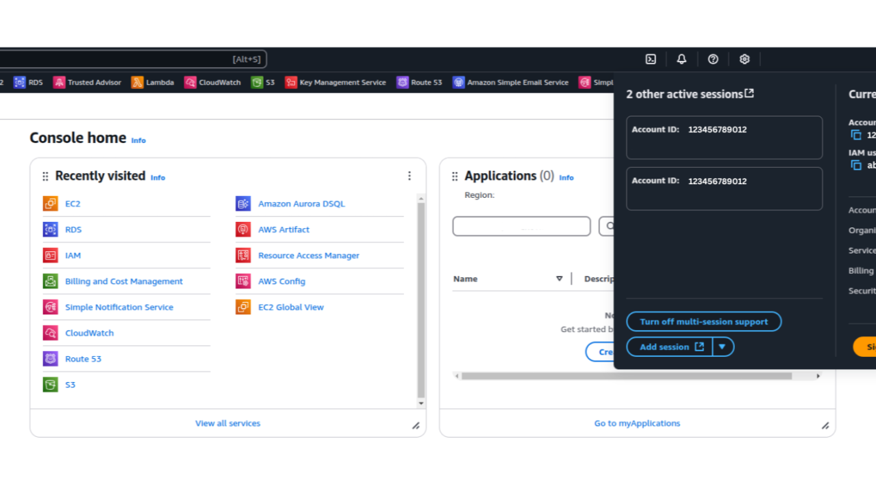 How to Enable Multi-Session Support in the AWS Consoleđź’» | Rushit ... How to Enable Multi-Session Support in the AWS Consoleđź’» | Rushit ...