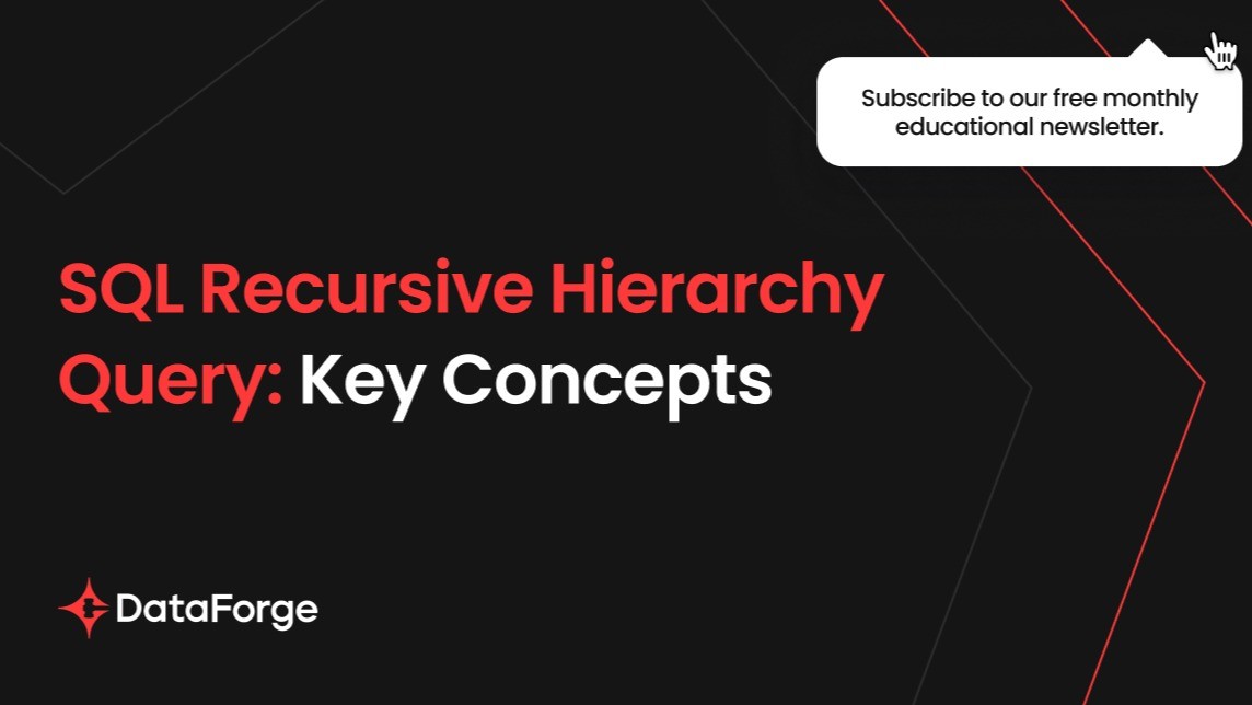 SQL Recursive Hierarchy Query: Key Concepts SQL Recursive Hierarchy Query: Key Concepts