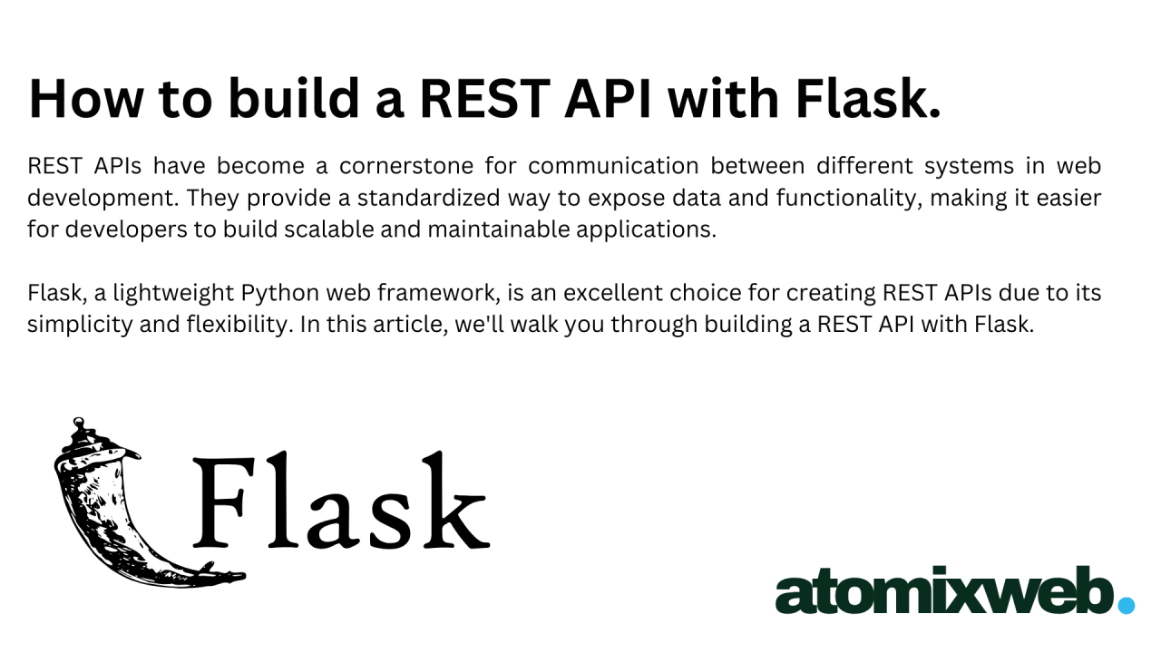 How to build a REST API with Flask. How to build a REST API with Flask.