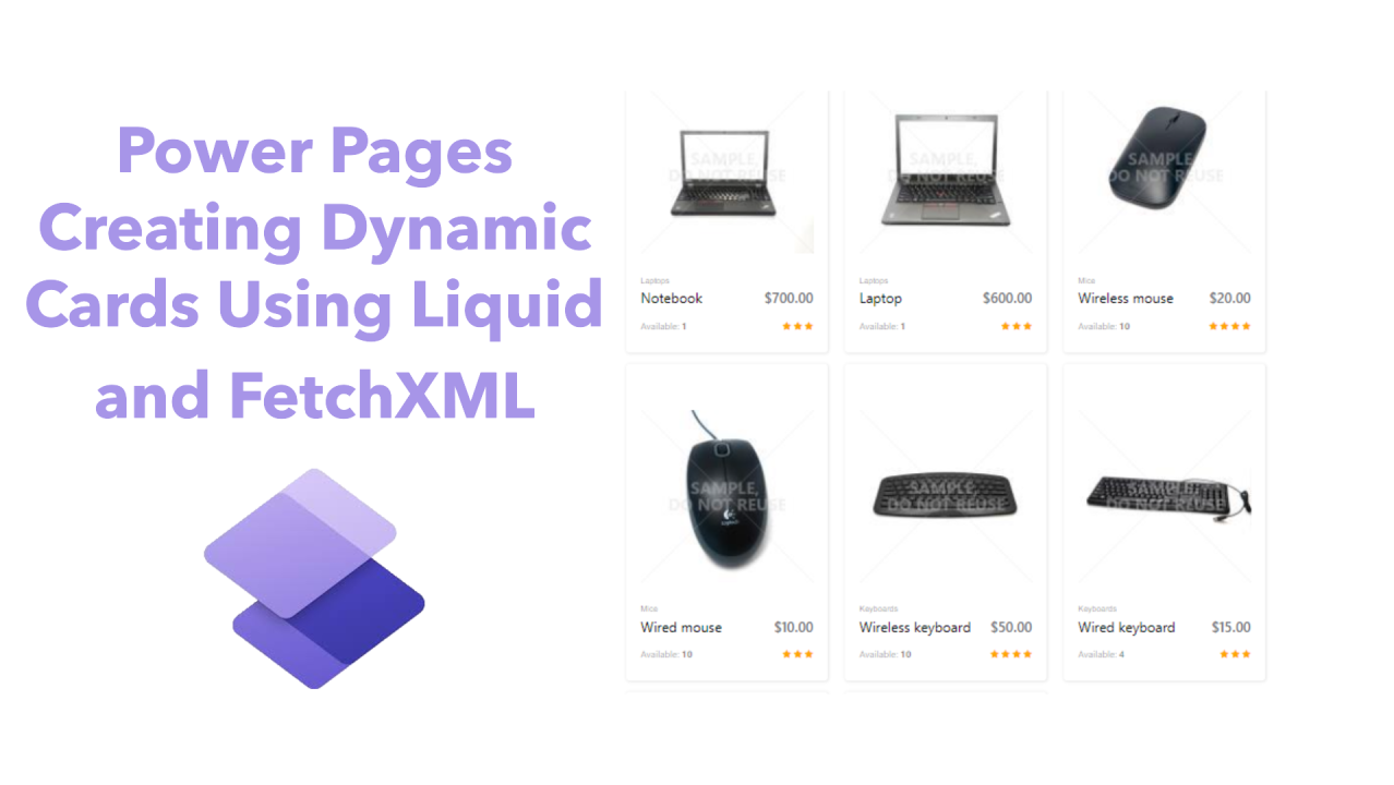 Power Pages - Using Liquid and FetchXML to Create Dynamic Elements Power Pages - Using Liquid and FetchXML to Create Dynamic Elements