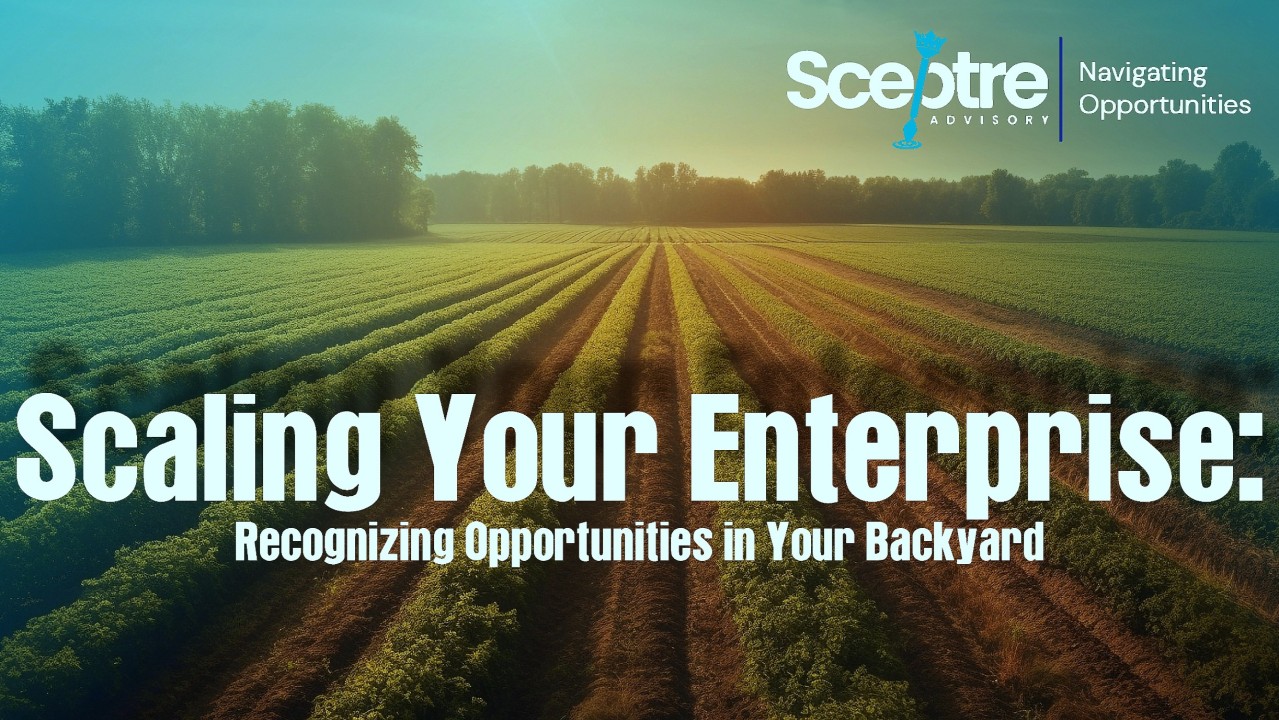 Scaling Your Enterprise: Recognizing Opportunities in Your Backyard Scaling Your Enterprise: Recognizing Opportunities in Your Backyard