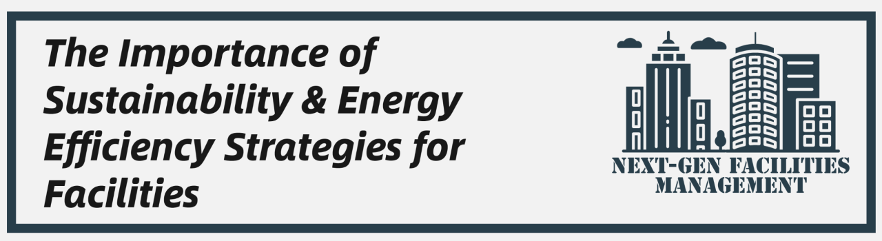 The Importance of Sustainability & Energy Efficiency Strategies for ... The Importance of Sustainability & Energy Efficiency Strategies for ...