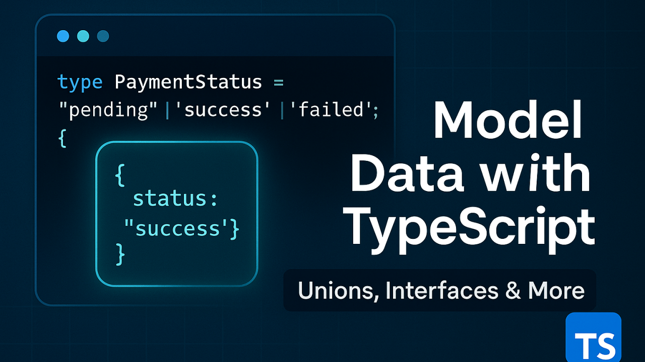 Modeling Real-World Data with TypeScript: Unions, Interfaces Modeling Real-World Data with TypeScript: Unions, Interfaces