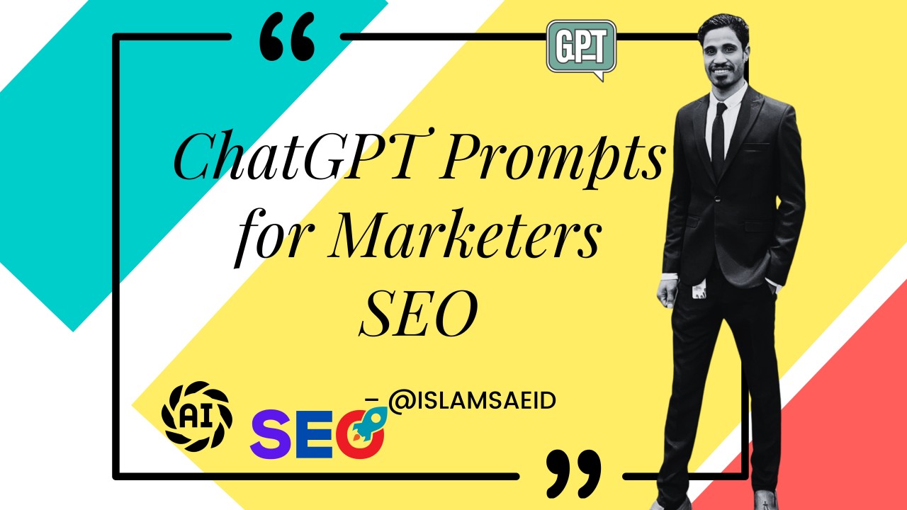 ChatGPT Prompts for Marketers SEO ChatGPT Prompts for Marketers SEO