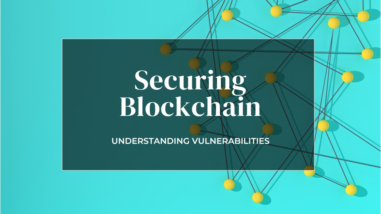 Understanding Blockchain Security Vulnerabilities: What You Need to Know Understanding Blockchain Security Vulnerabilities: What You Need to Know