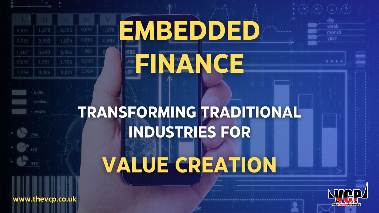 Embedded Finance: Transforming Traditional Industries for Value Creation Embedded Finance: Transforming Traditional Industries for Value Creation