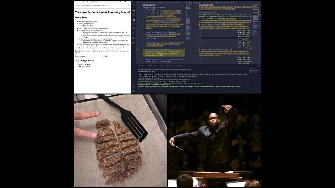Coding, Cooking, Conducting Coding, Cooking, Conducting