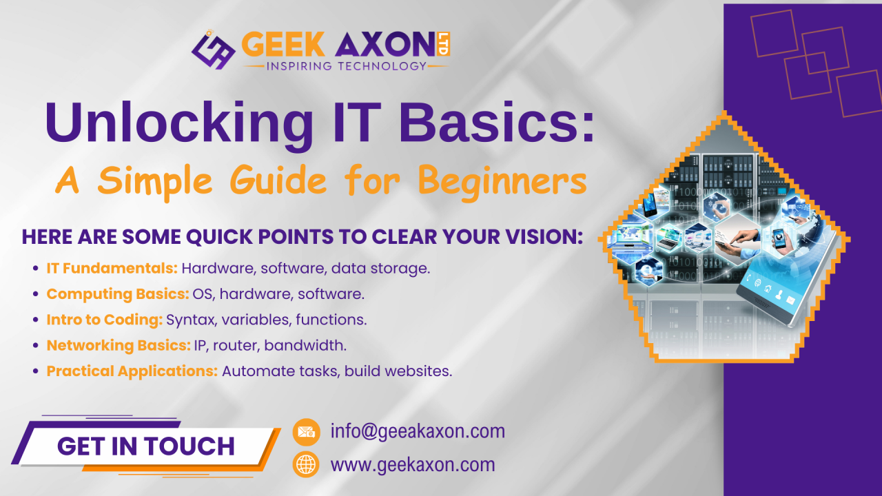 Unlocking IT Basics: A Simple Guide for Beginners Unlocking IT Basics: A Simple Guide for Beginners