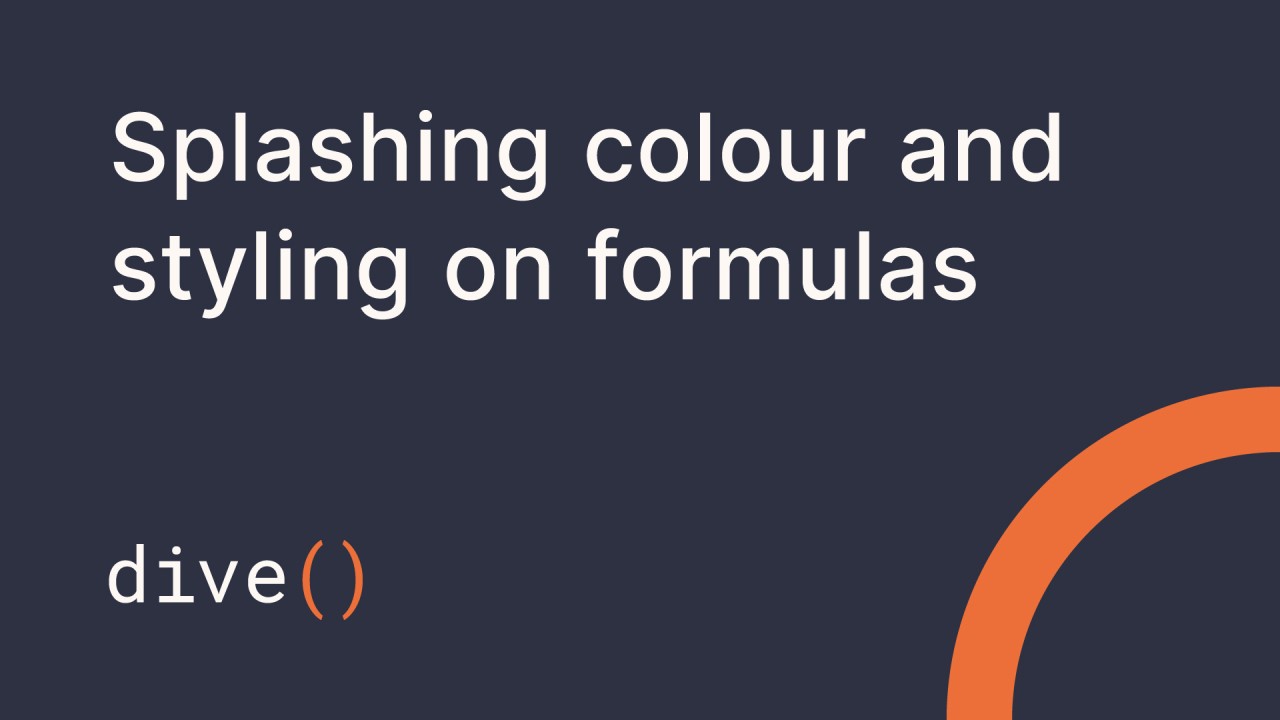 Splashing colour and styling on Notion formulas Splashing colour and styling on Notion formulas