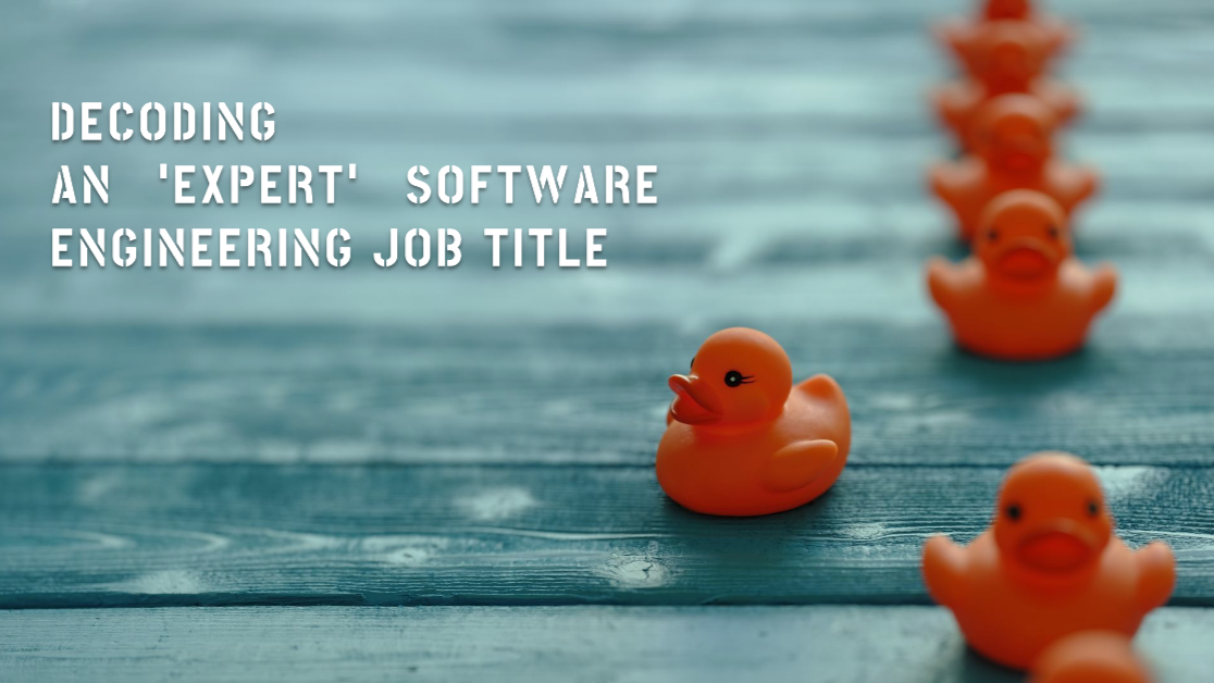 What does your ‘expert’ software engineering job title mean What does your ‘expert’ software engineering job title mean