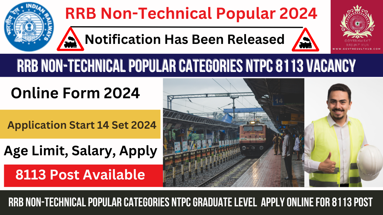 RRB Non-Technical Popular Categories NTPC Graduate Level Apply Online ... RRB Non-Technical Popular Categories NTPC Graduate Level Apply Online ...