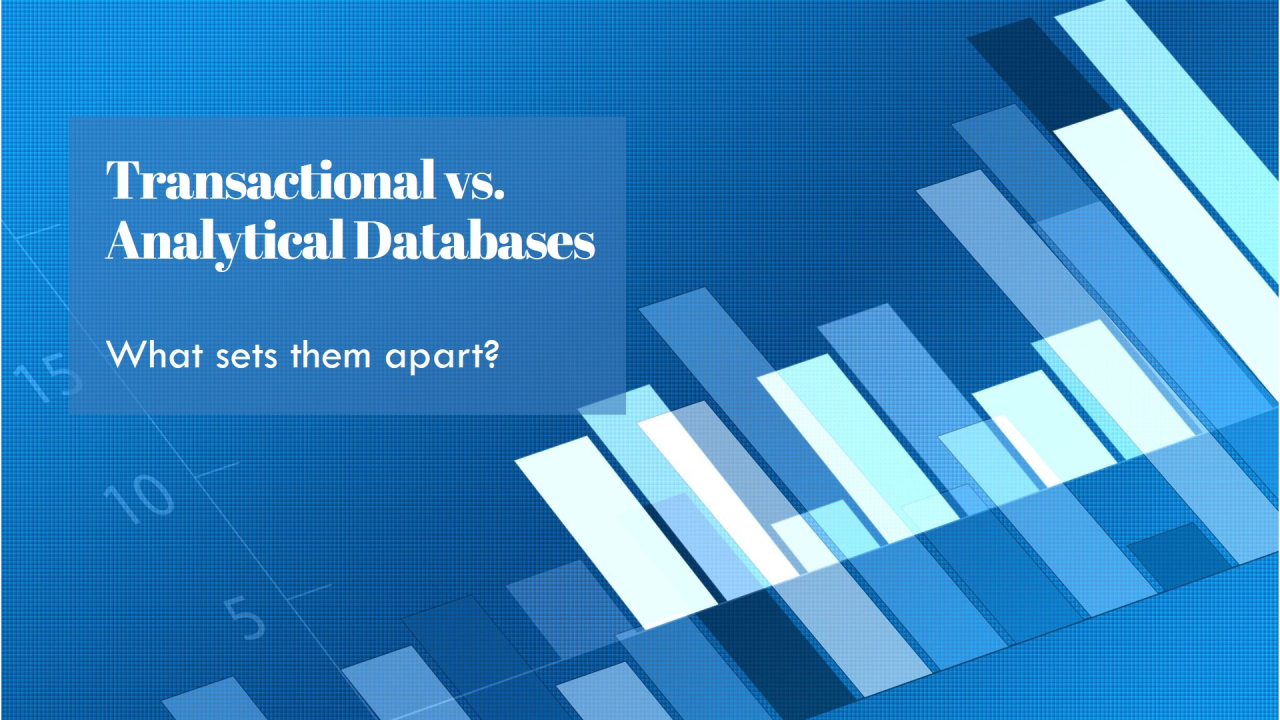 🔍 Understanding the Difference: Transactional Database vs. Analytical ... 🔍 Understanding the Difference: Transactional Database vs. Analytical ...