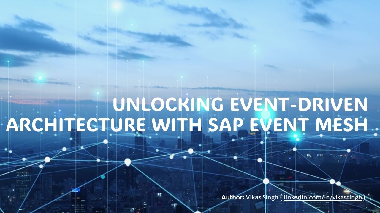Unlocking Event-Driven Architecture with SAP Event Mesh Unlocking Event-Driven Architecture with SAP Event Mesh