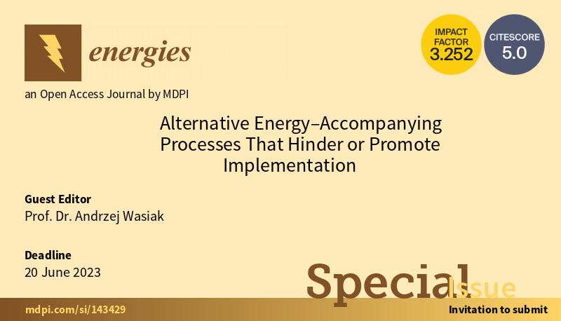 Energies Special Issue Energies Special Issue
